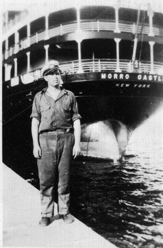 A Photo of Grandpa with the SS Morro Castle